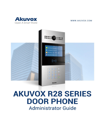 Akuvox R28 User Manual | Manualzz