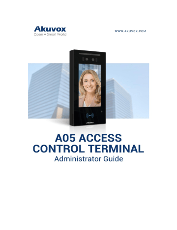 Akuvox A05 User Manual | Manualzz