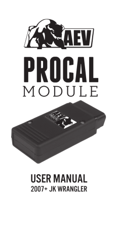 AEV JK ProCal Installation Guide | Manualzz