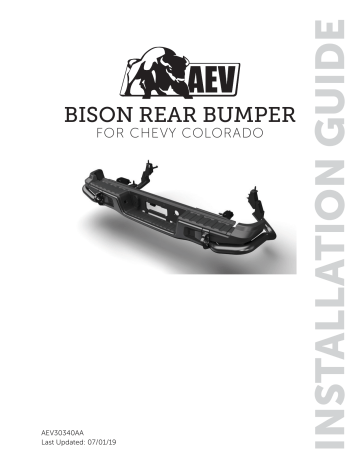 AEV Bison Rear Bumper Installation Guide | Manualzz