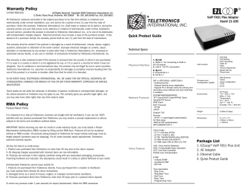 Teletronics FXS1Plus Quick guide | Manualzz