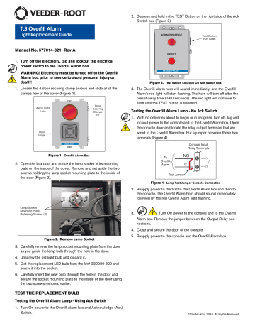 Veeder-Root Overfill Alarm Light Guide | Manualzz