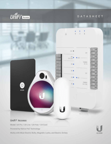 Ubiquiti UA-READER LITE UniFi Access Reader Lite Datasheet | Manualzz