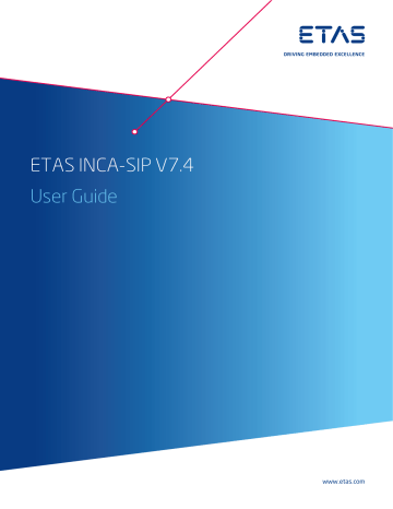 ETAS INCA-SIP User Guide | Manualzz