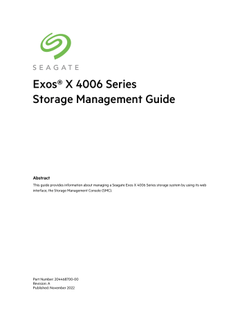 Seagate Exos X 4006 Guide | Manualzz