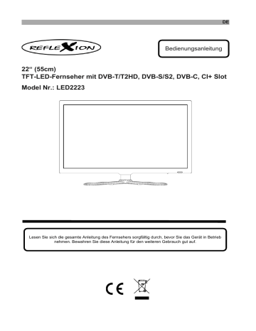 Reflexion LED2223 22 Zoll LED-TV Owner Manual | Manualzz