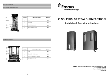 Emaux Ozo-Plus Ozone Generator User Manual | Manualzz