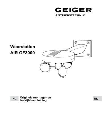 GEIGER Weather station AIR GF3000 Handleiding | Manualzz