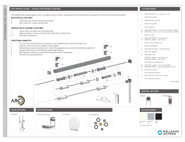 Rollease Acmeda SS38 Chain Control Quick Reference Guide | Manualzz