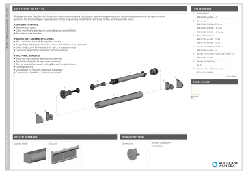 Rollease Acmeda EASY SPRING ULTRA Quick Reference Guide | Manualzz