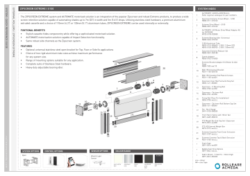 Rollease Acmeda Zipscreen Extreme Quick Reference Guide | Manualzz