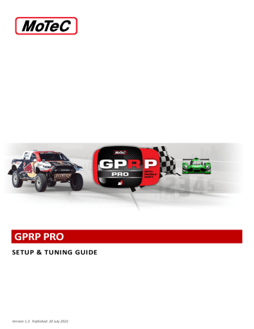 MoTeC M1 GPRP Pro Setup & Tuning Guide | Manualzz
