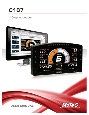 MoTeC C187 User Manual | Manualzz