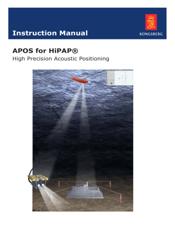 Kongsberg HiPAP 352P Portable Acoustic Positioning system Instruction ...