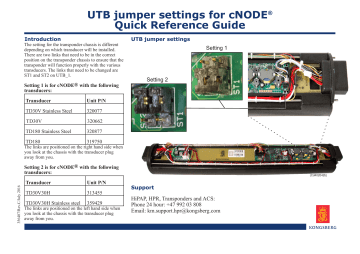 Kongsberg cNODE Maxi Transponder Owner's Manual | Manualzz