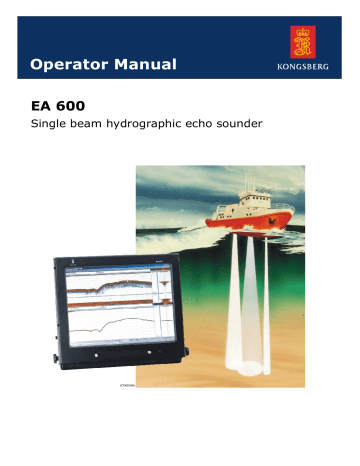 Kongsberg EA600 Single beam echo sounder Owner's Manual | Manualzz