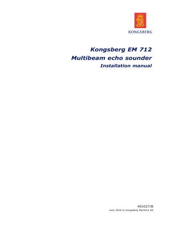 Kongsberg EM 712 Multibeam echosounder Installation Manual | Manualzz