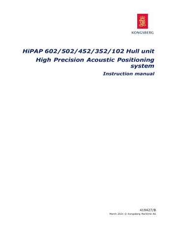 Kongsberg HiPAP 502 High Precision Acoustic Positioning System ...