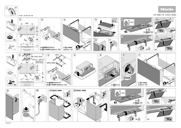 Miele DA 9091 W Screen Настінна витяжка Mounting Plan | Manualzz