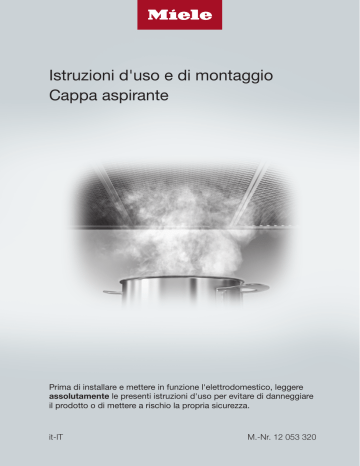 Miele DAS 4940 Cappa piatta Manuale utente | Manualzz