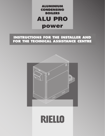 Riello ALU 115 PRO POWER Installer Manual | Manualzz