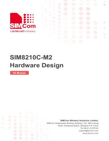 SIMCom SIM8210C-M2 Hardware Design | Manualzz