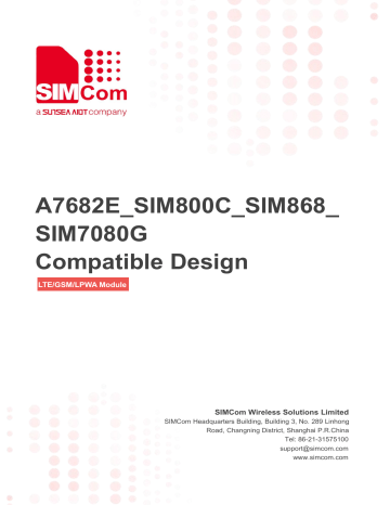 SIMCom A7682E Hardware Design | Manualzz