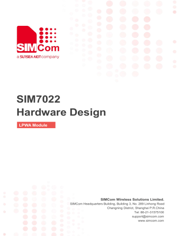 SIMCom SIM7022 Hardware Design | Manualzz