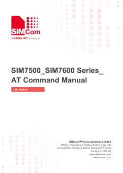 SimCom SIM7600X-PCIE - Specification, User manual | manualzz.com