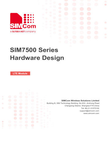 SIMCom SIM7500X Hardware Design | Manualzz