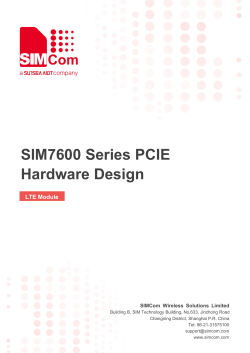 SimCom SIM7600X-PCIE - Specification, User manual | manualzz.com