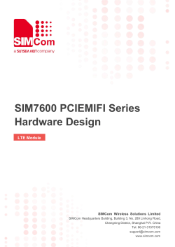 SimCom SIM7600X-PCIE - Specification, User manual | manualzz.com