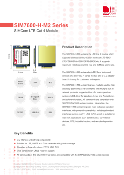 SimCom SIM7600X-H-M2 - Specification, User manual | manualzz.com