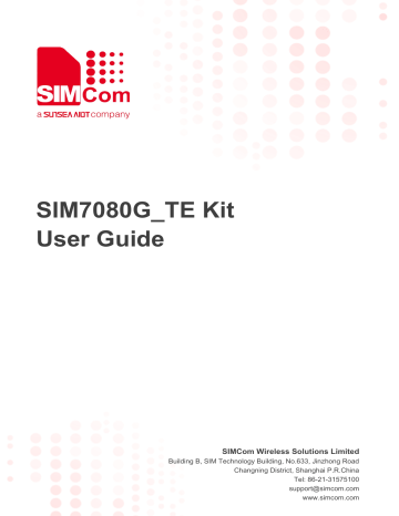 SIMCom SIM7080G User Guide | Manualzz