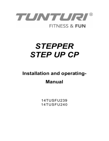 Tunturi Stepper Owner Manual | Manualzz