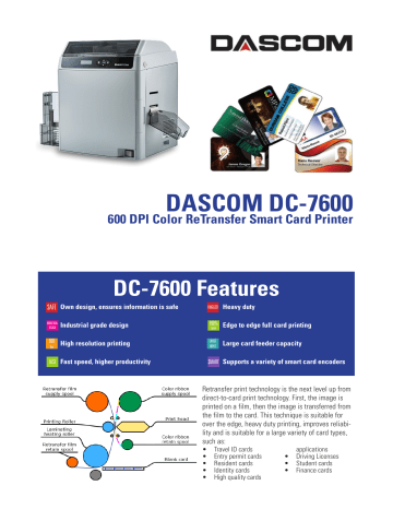 Dascom DC-7600 Spec Sheet | Manualzz