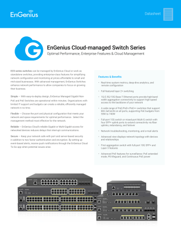 EnGenius Cloud Enabled Network Switch Data Sheet | Manualzz