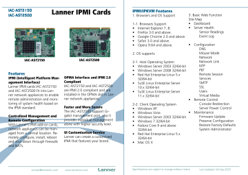 Lanner IAC-AST2500 Datasheet | Manualzz