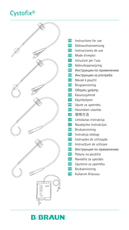 B. Braun Cystofix Replacement Sets Istruzioni per l'uso | Manualzz