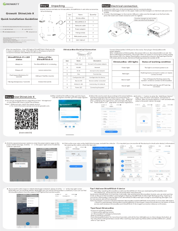 Growatt ShineLink-X Quick guide | Manualzz