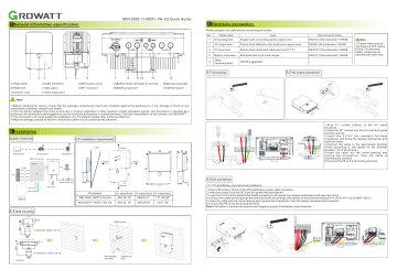 Growatt MIN 3000-11400TL XH-US Quick guide | Manualzz