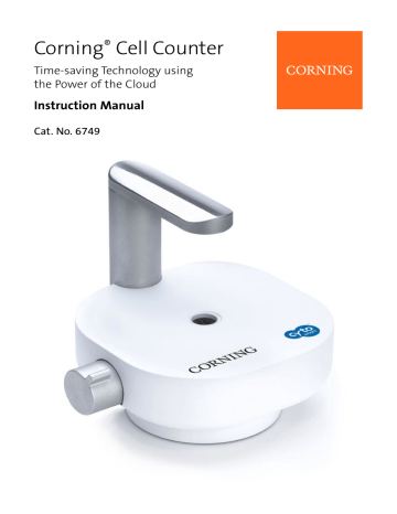 Corning Cell Counter Accurate Cell Counts in a Flash Instruction manual ...
