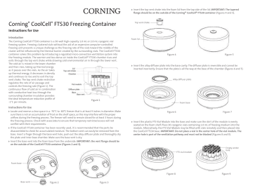 Corning CoolCell® FTS30 Freezing Container Instructions for use | Manualzz