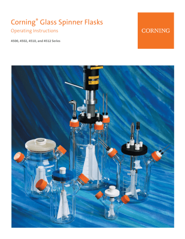 Corning Glass Spinner Flasks Operating instructions | Manualzz