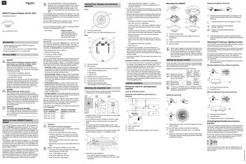 Schneider Electric ARGUS- Presence Master User Guide | Manualzz