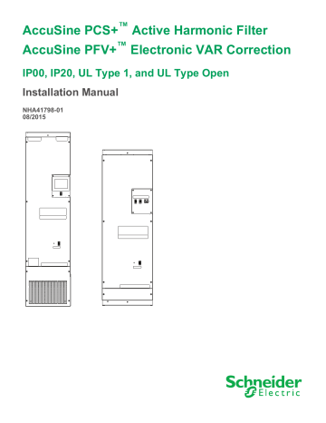 Schneider Electric AccuSine PCS Instruction Sheet | Manualzz