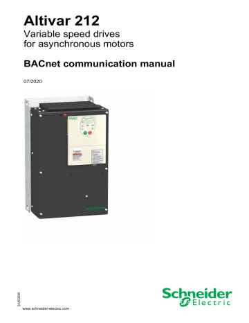 Schneider Electric ATV212 BACnet User Guide | Manualzz