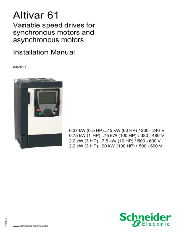 Schneider Electric ATV61 Installation Manual | Manualzz