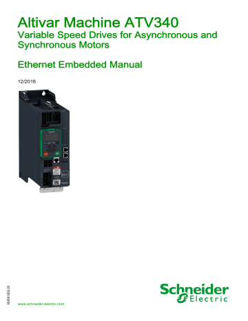 Schneider Electric ATV340 Ethernet Embedded User Guide | Manualzz