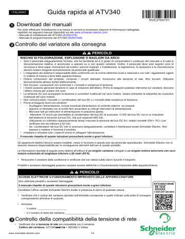 Schneider Electric ATV340 Guida Rapida | Manualzz